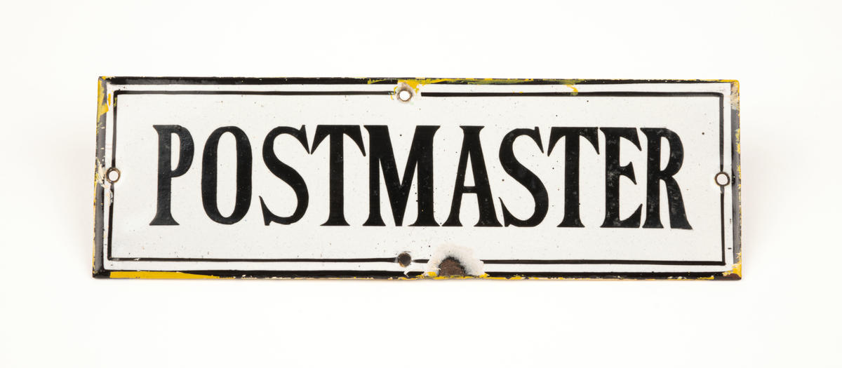 Postmasters Sign - Te Ahu Museum
